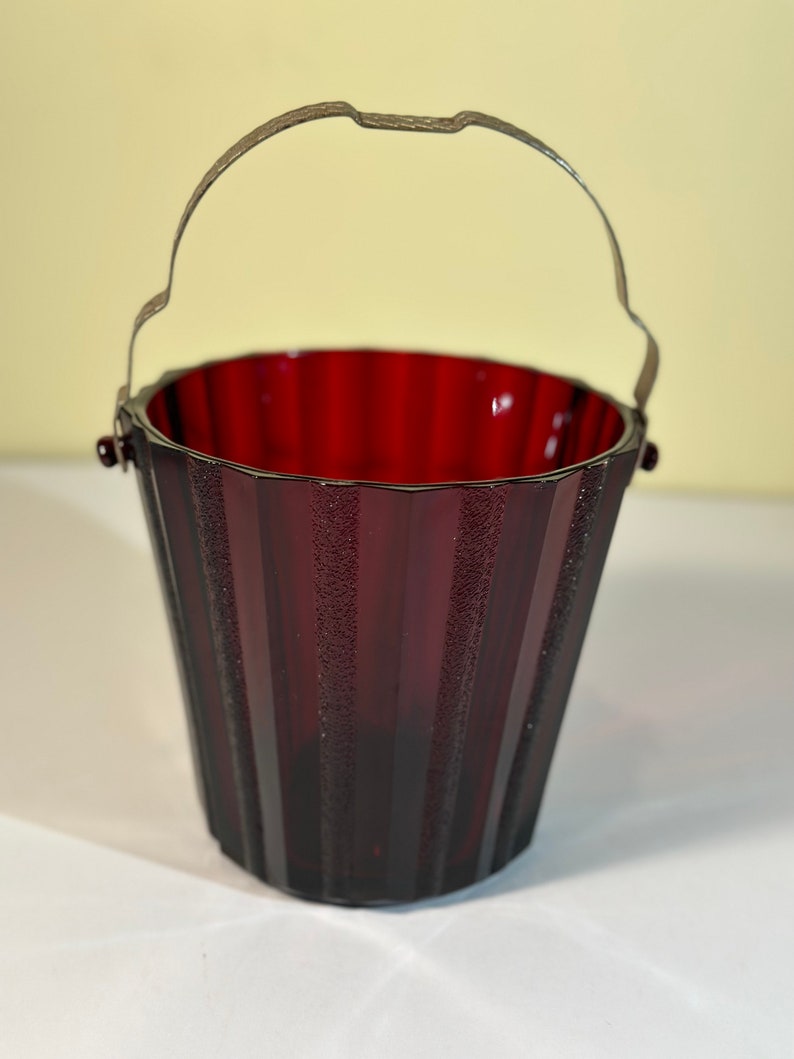 Royal Ruby Red Art Glass Serving Dishes - Etsy