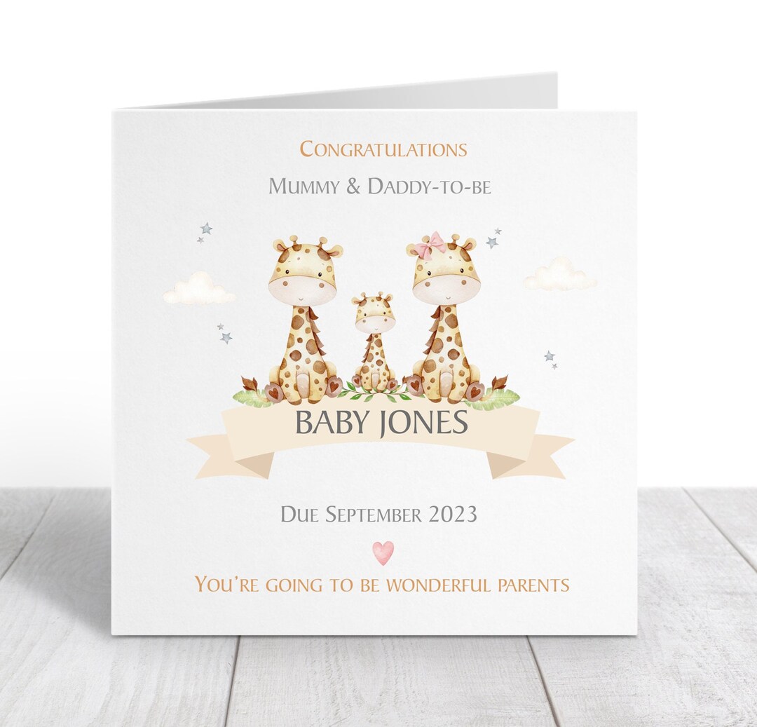 Mummy and Daddy to Be Card, New Baby Card, Baby Shower Card, New ...