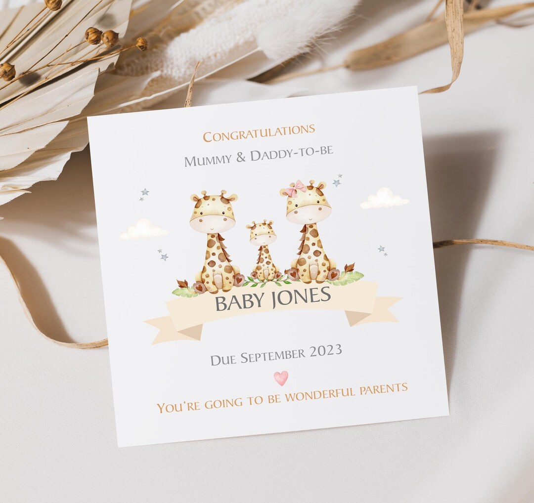 Mummy and Daddy to Be Card, New Baby Card, Baby Shower Card, New ...