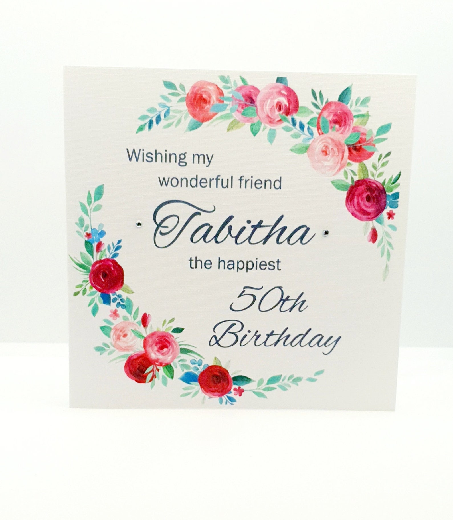 Personalised Friend 50th Birthday Card Friend 60th Birthday - Etsy