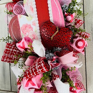 Valentines Day Swag, Wreath, Heart Home Decor - Etsy