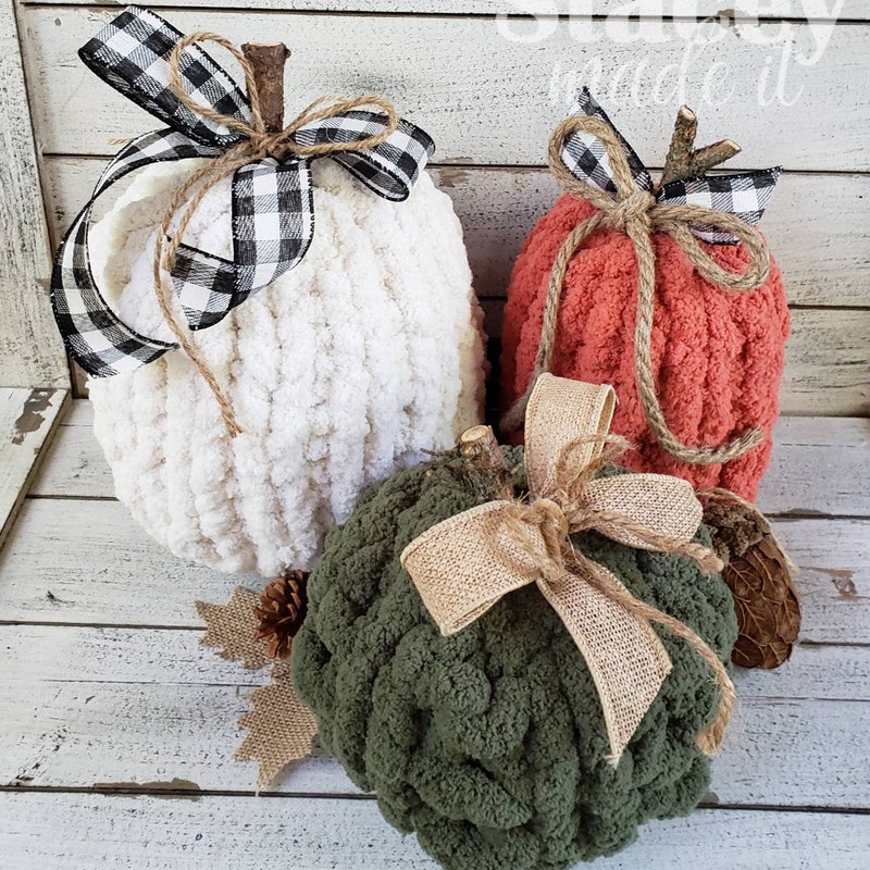 Chunky Yarn Pumpkin - Etsy