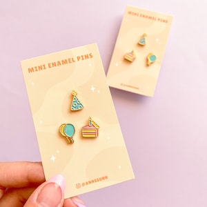 Mini Birthday Pin Set - Etsy