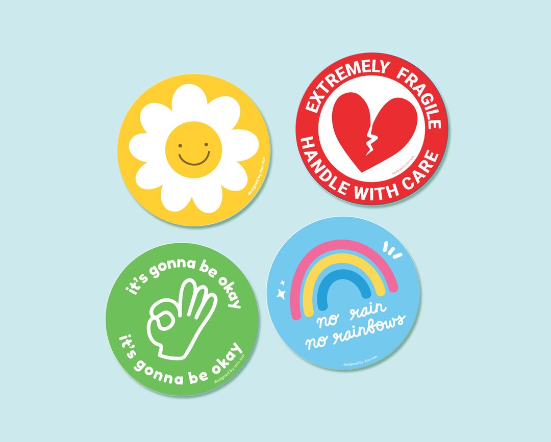 Positive Vibes Sticker Set by Ann Sun - Etsy