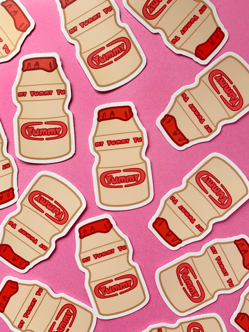 Yummy Yogurt Sticker - Etsy