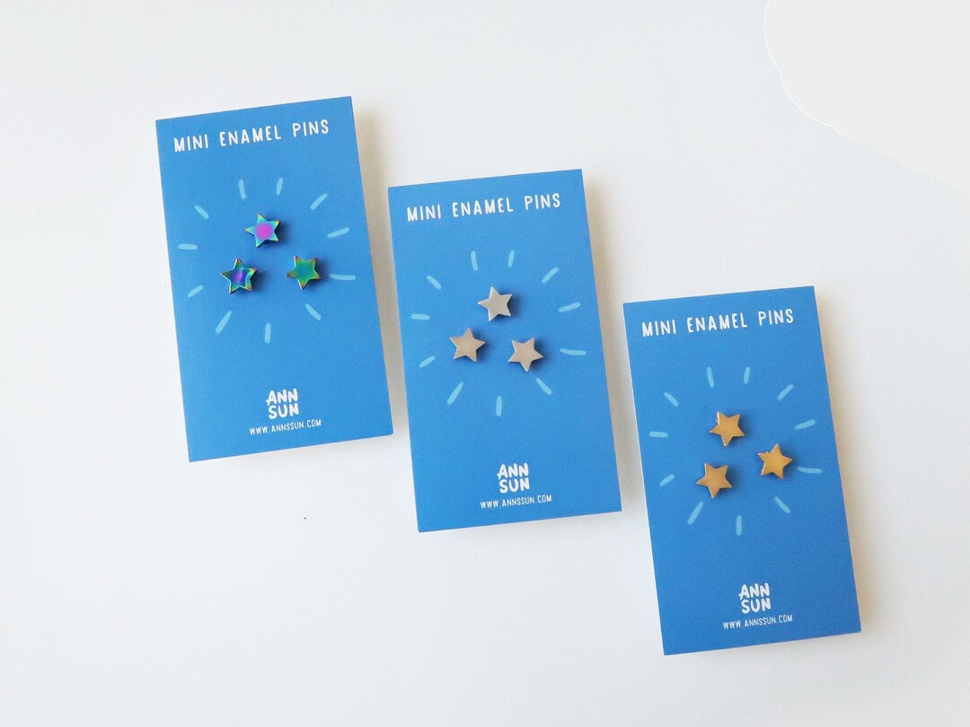 Mini Stars Enamel Pin | by Annsun - Etsy