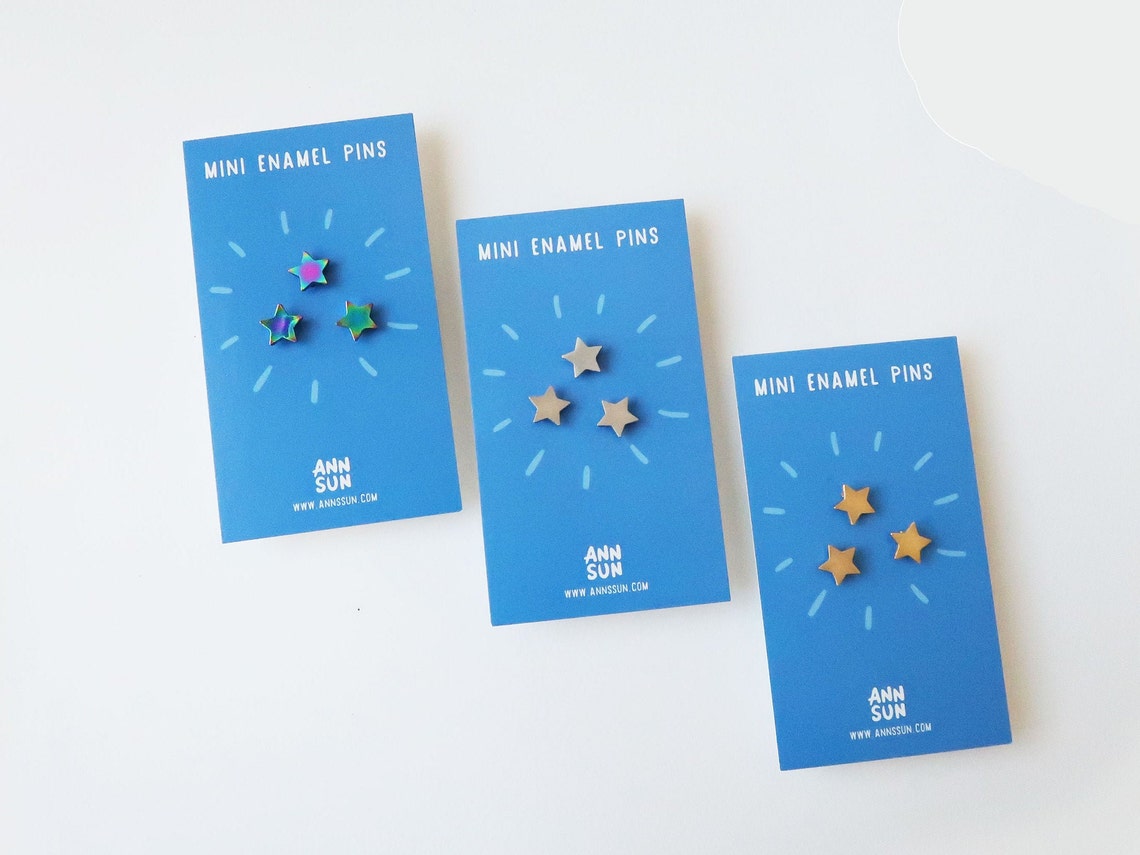 Mini Stars Enamel Pin by Annsun - Etsy