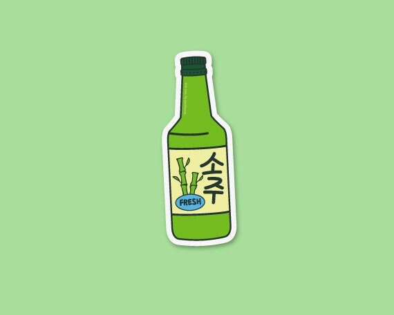 Korean Soju Sticker | Etsy