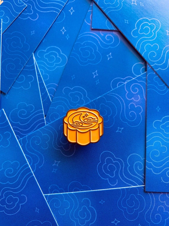 Mooncake Enamel Pin - Etsy