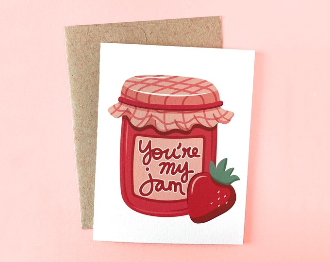 You're My Jam Greeting Card by Ann Sun - Etsy