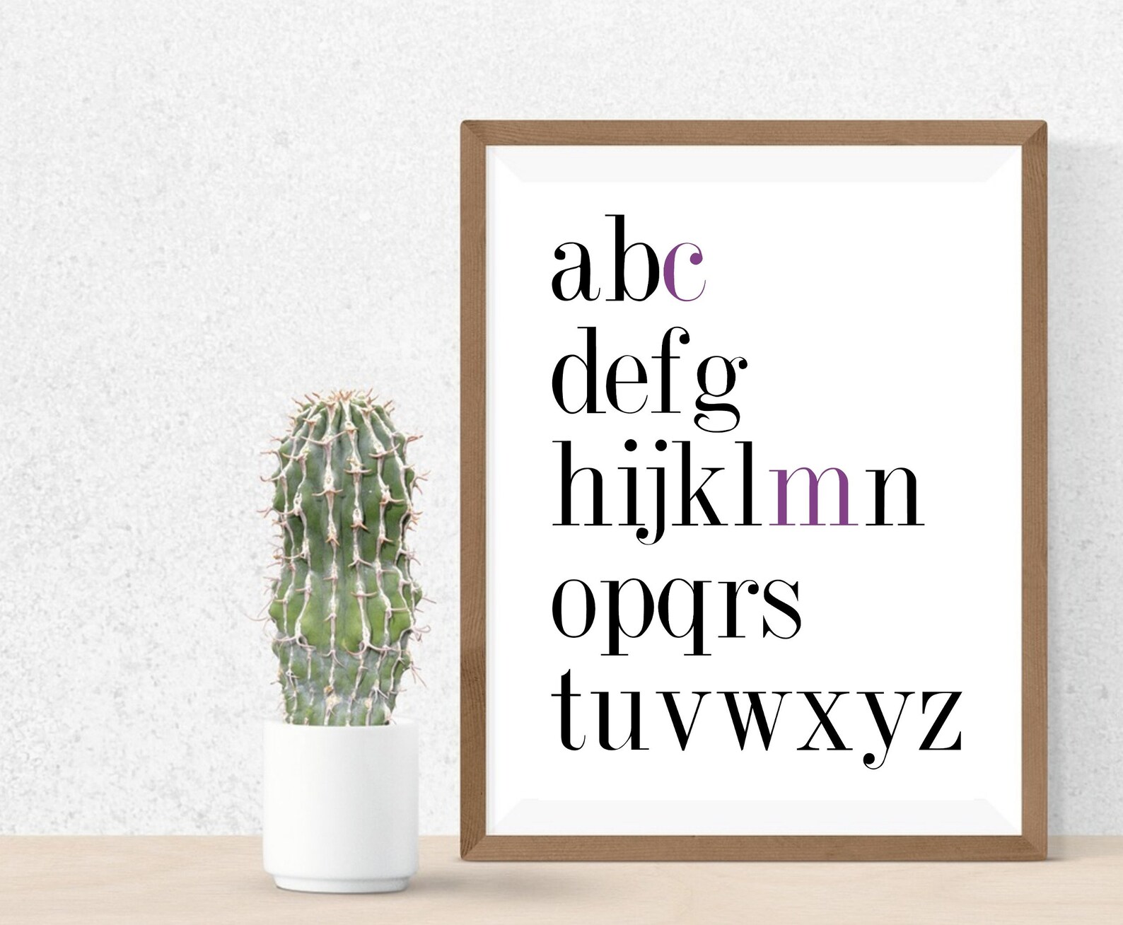 Custom ABC Initials Highlighted Couples Black & White Colour Highlight ...