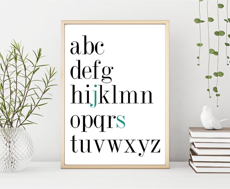 Custom ABC Initials Highlighted Couples Black & White Colour Highlight ...