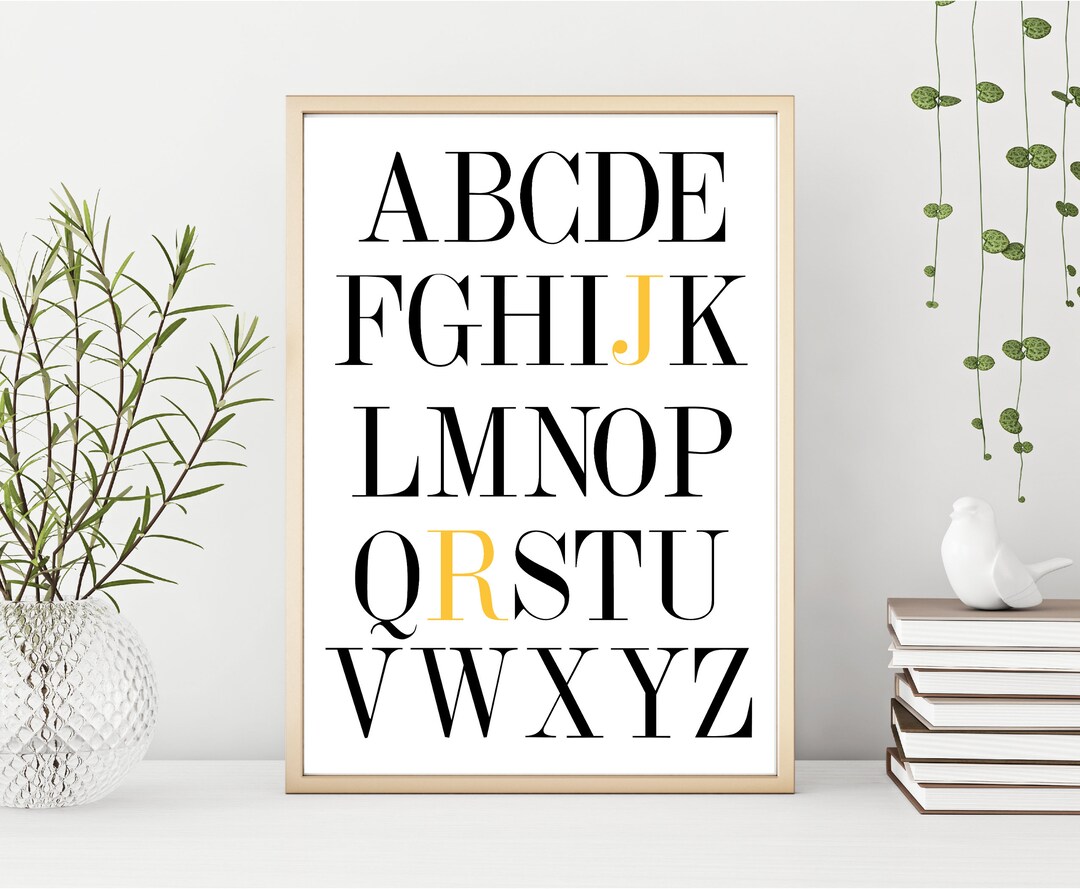 Custom ABC Initials Highlighted Couples Black & White Colour Highlight ...