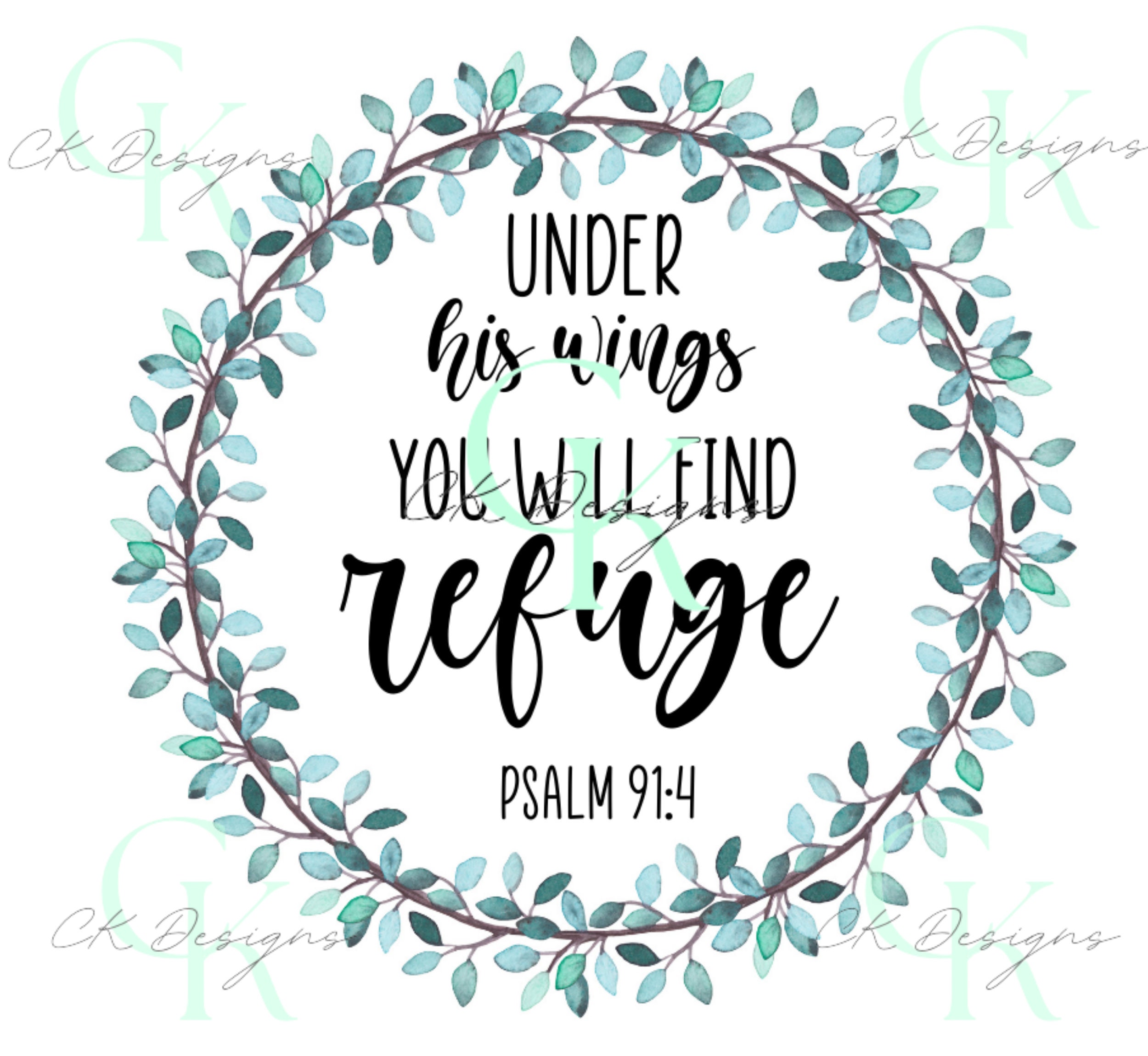 Christian PNG, Blue Floral PNG, God Christian Designs - Etsy