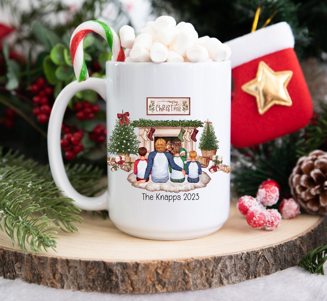 Family Christmas Mug, Christmas Clip Art Mug, Christmas Mug, Coffee ...