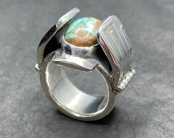 Heavy Stone Ring - Etsy