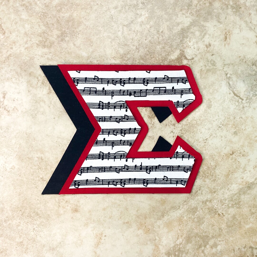 Meter Music Notes - Greek Letter Iron-on Patch – Custom Fraternity ...