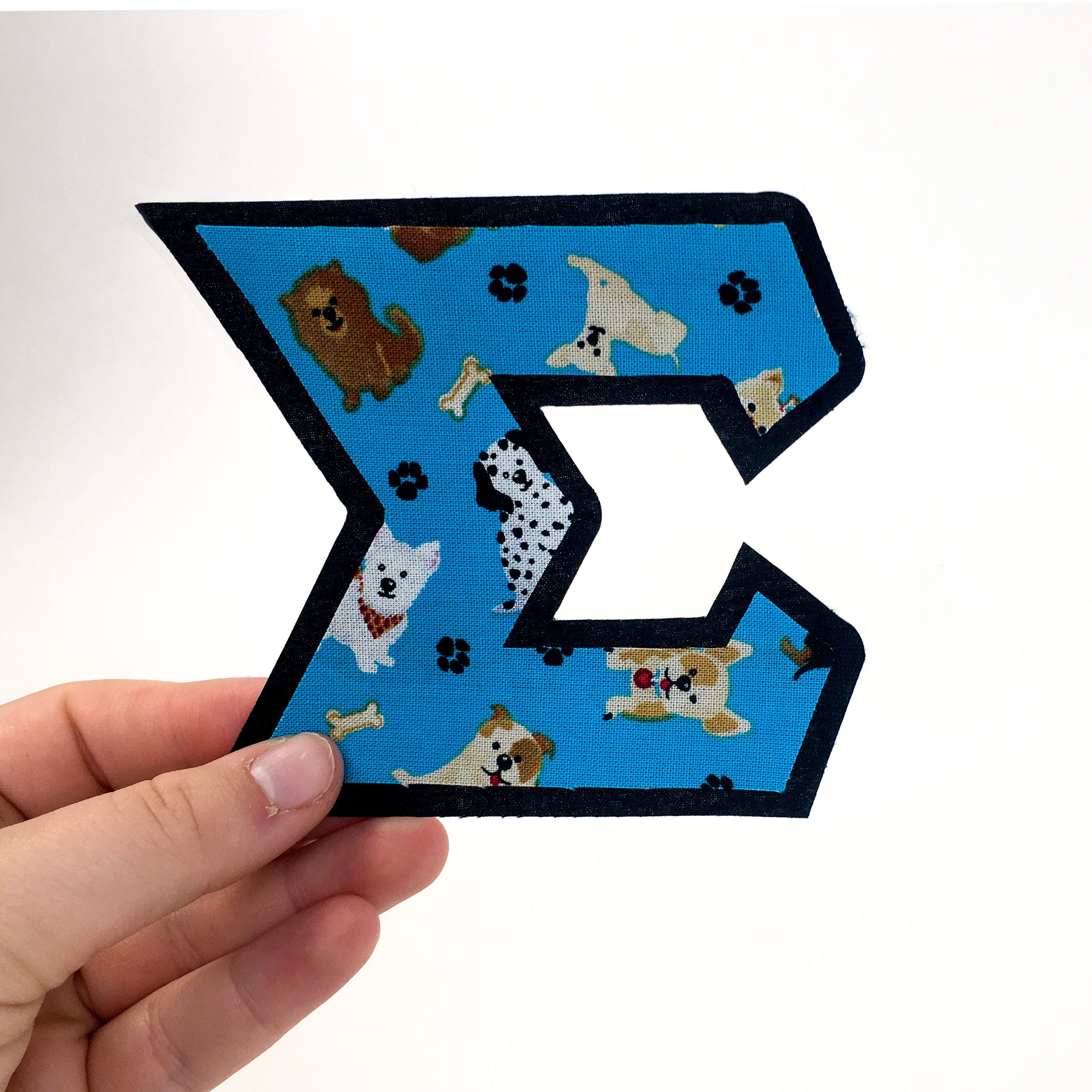 Dogs/puppies Custom Iron on Greek Letters Stitch Sorority - Etsy