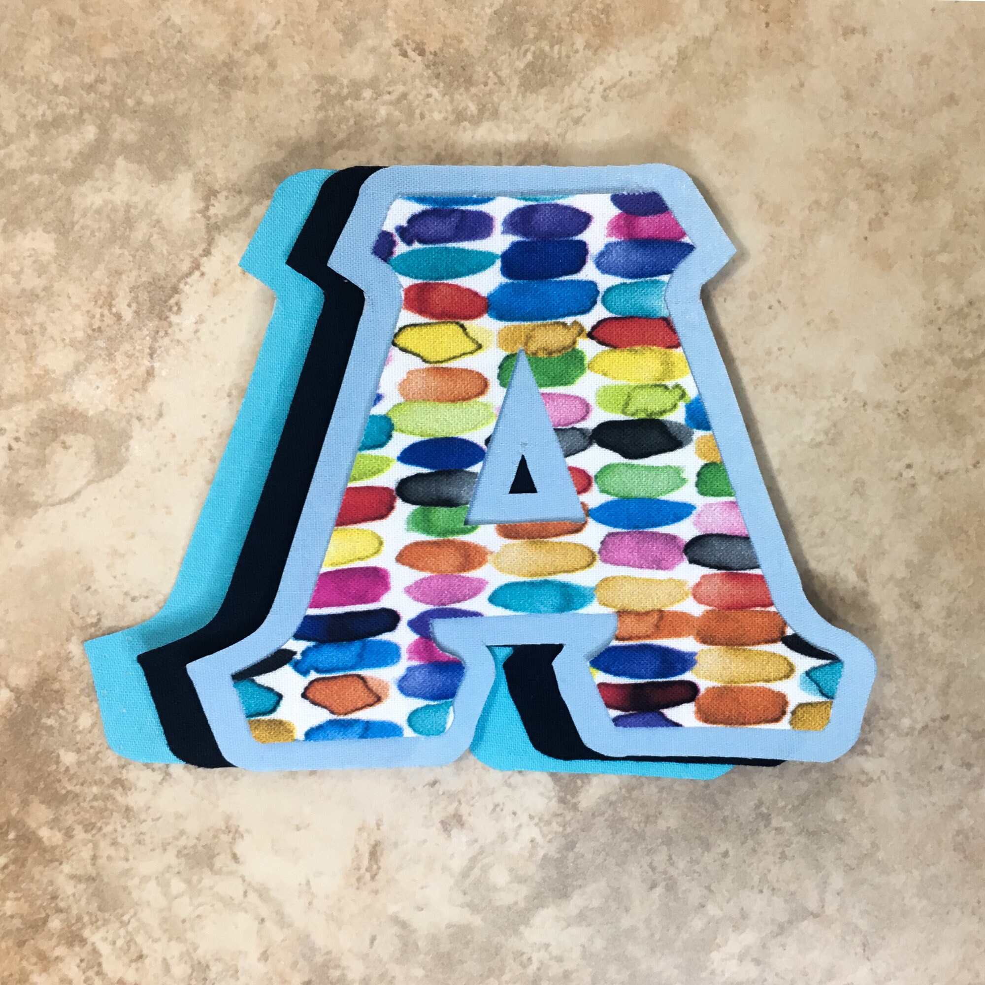 Rainbow Watercolor - Custom Iron on Greek Letters | Stitch Sorority ...