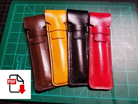 Simple Leather Pen Case Pattern | Etsy