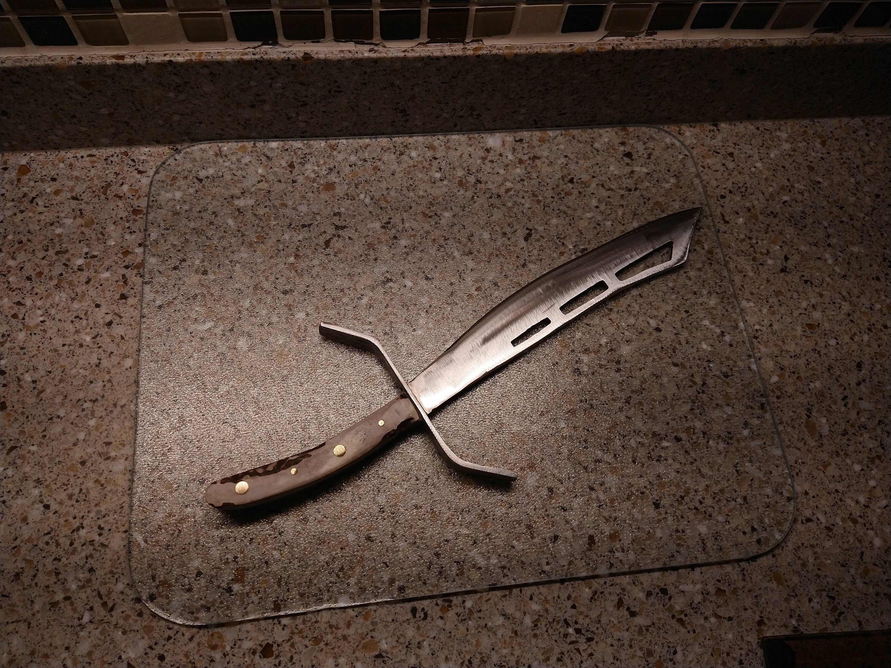 Spiderforgeco Scimitar Forged Deer Antler Grip 5160 Steel - Etsy