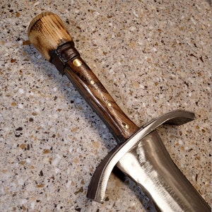 Barbarian Sword 5160 Forged Zebrawood Handle - Etsy