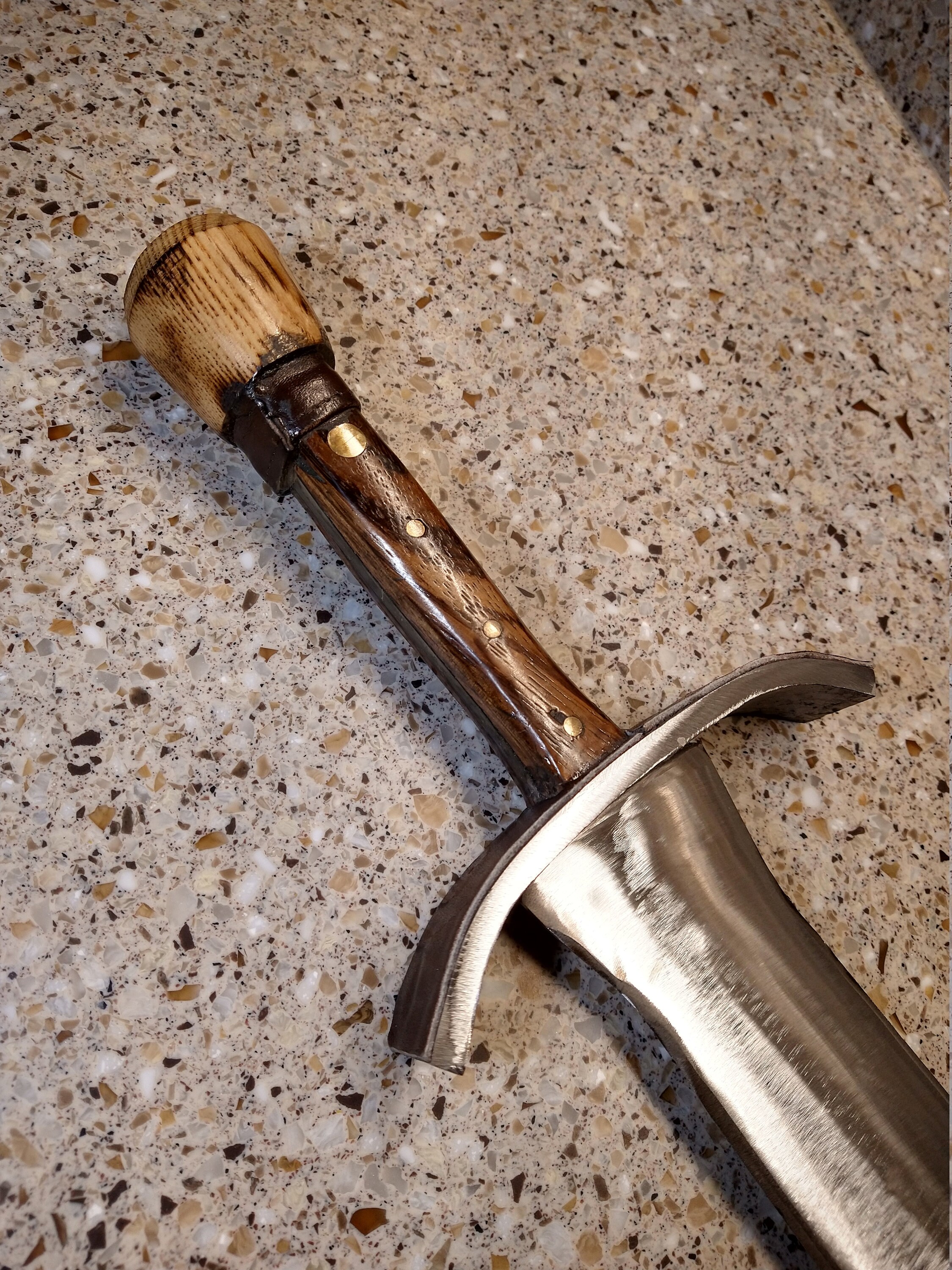 Barbarian Sword 5160 Forged Zebrawood Handle - Etsy