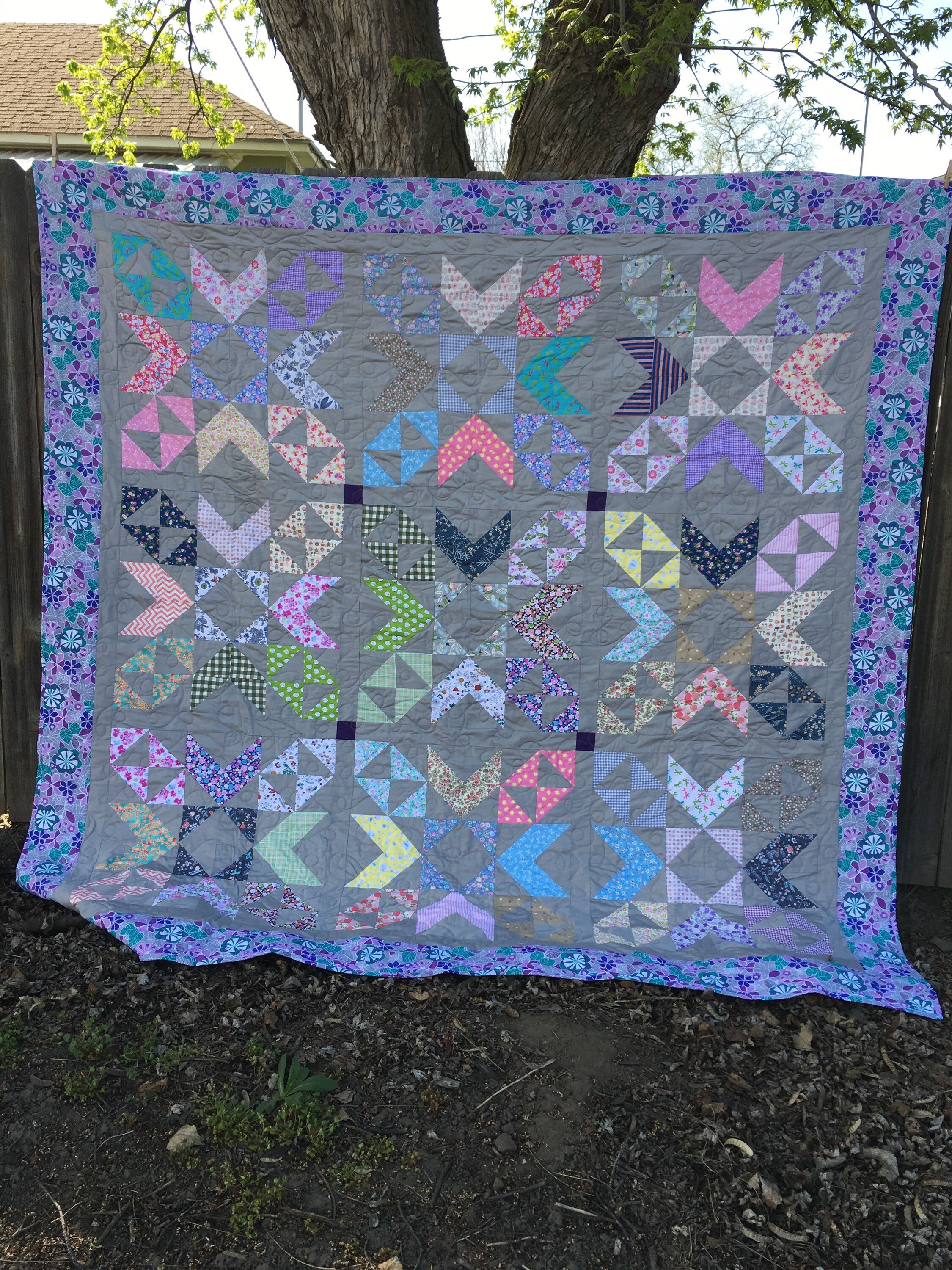 Calico Star quilt | Etsy