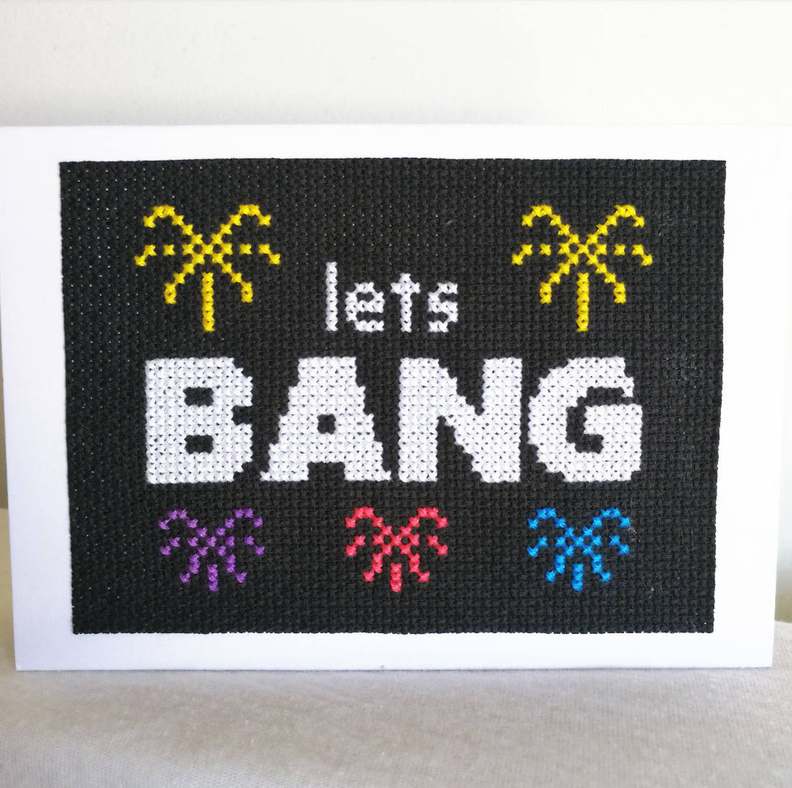 Lets Bang Fireworks Cross Stitch Pattern Instant PDF - Etsy Australia