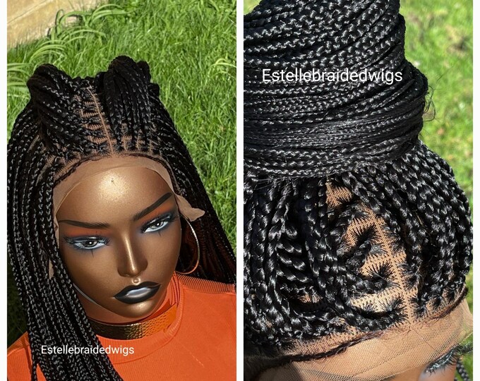Raya, Fish Braided Low Updo Lace Front Wig, Synthetic Custom Wig ...