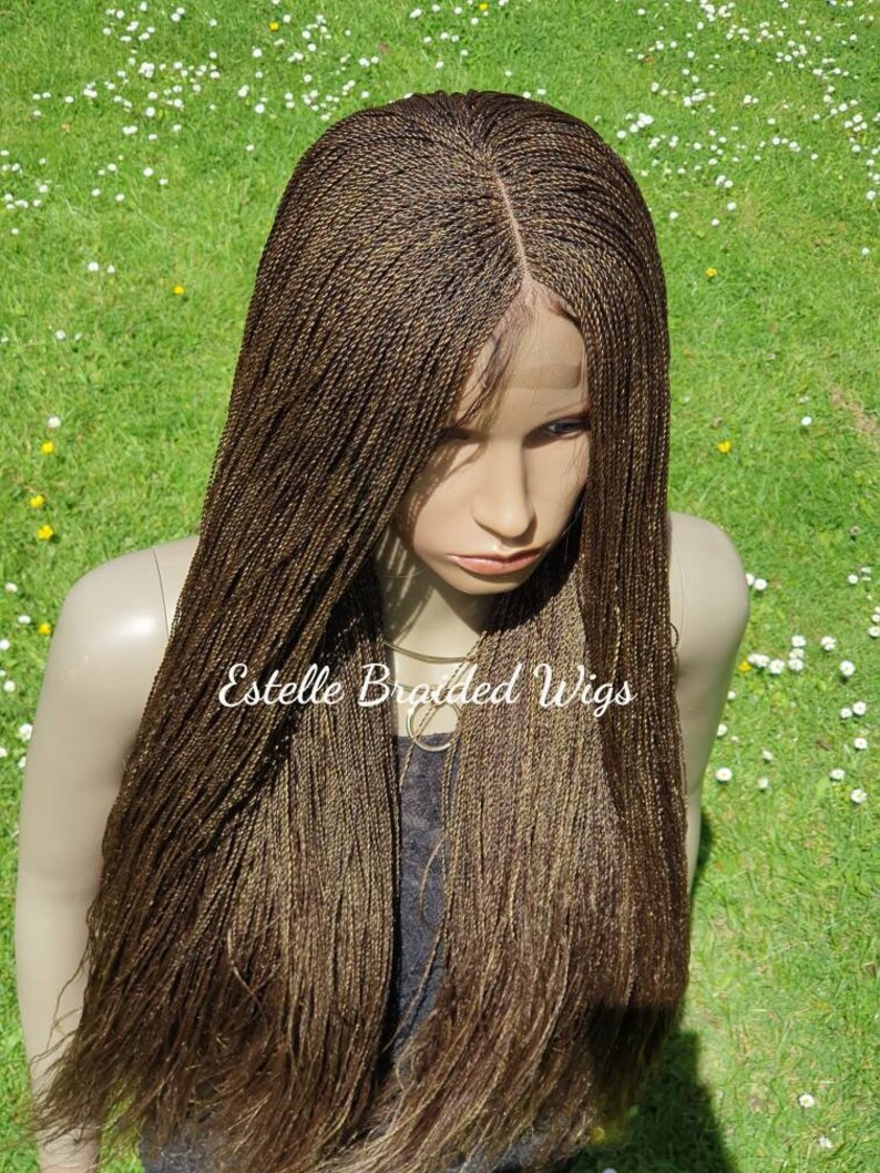 Ready To Ship Braided Wig Wigs For Black Women Micro Twists Etsy