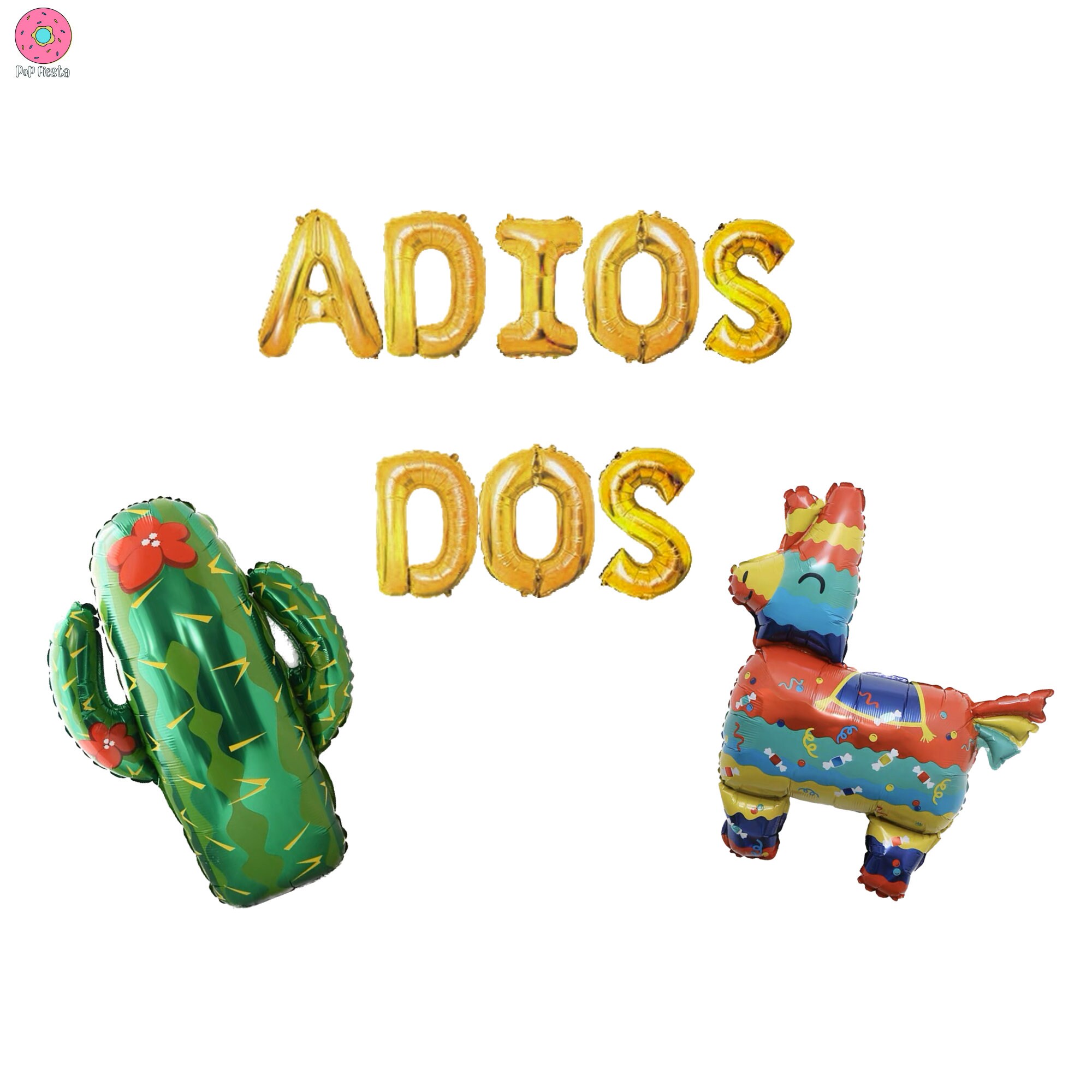 Adios Dos Banner 16 Inches Taco Theme 3rd Birthday Party - Etsy