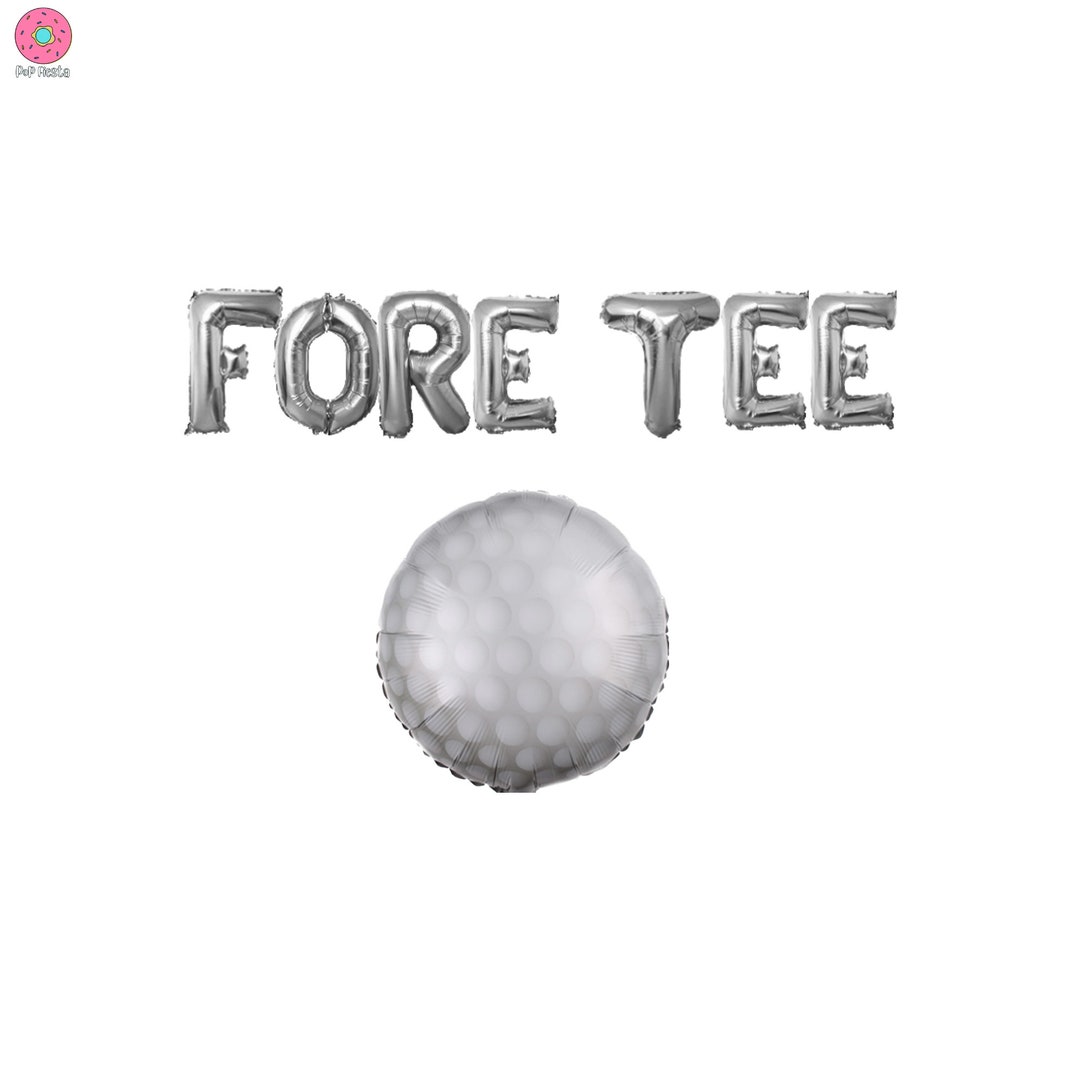 Fore Tee Banner 40th Birthday Golf Banner 16 Inches Golf Theme Party ...