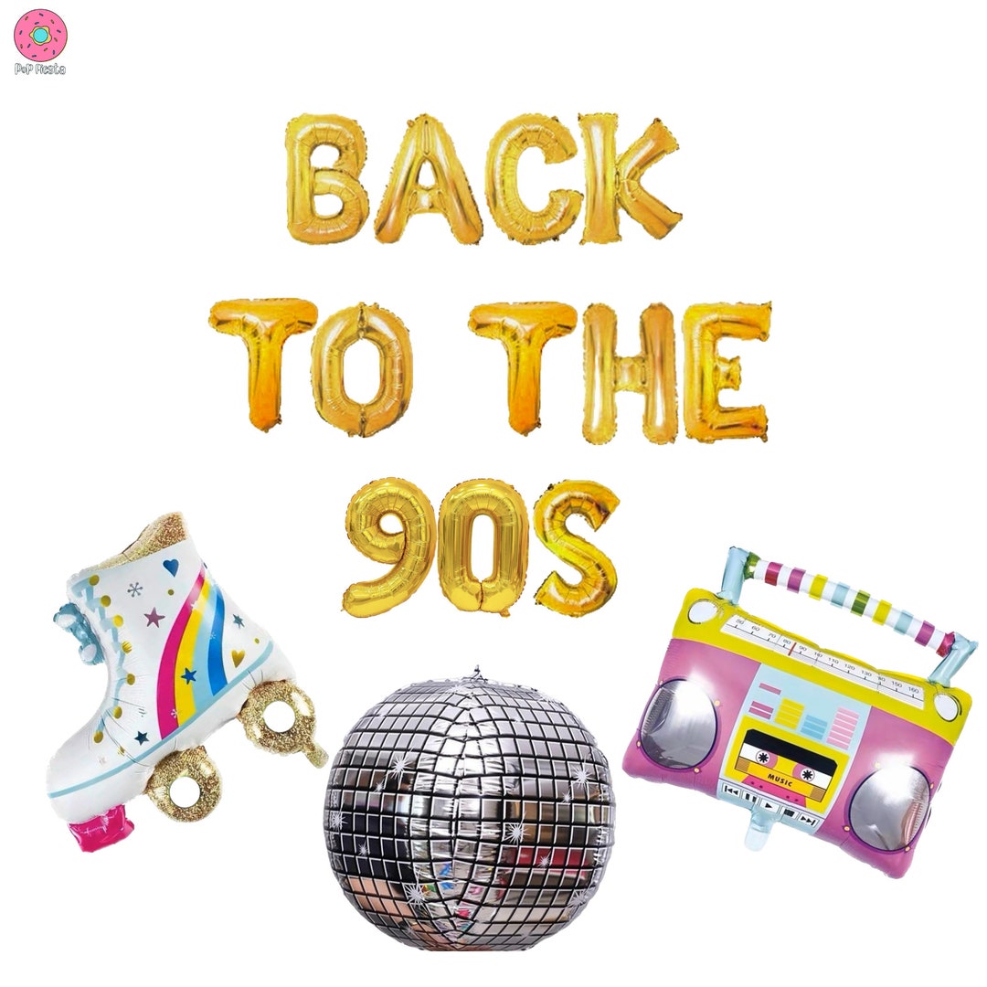 Back to the 90s Balloon Set Bach Birthday Party 90s Disco Theme Retro ...