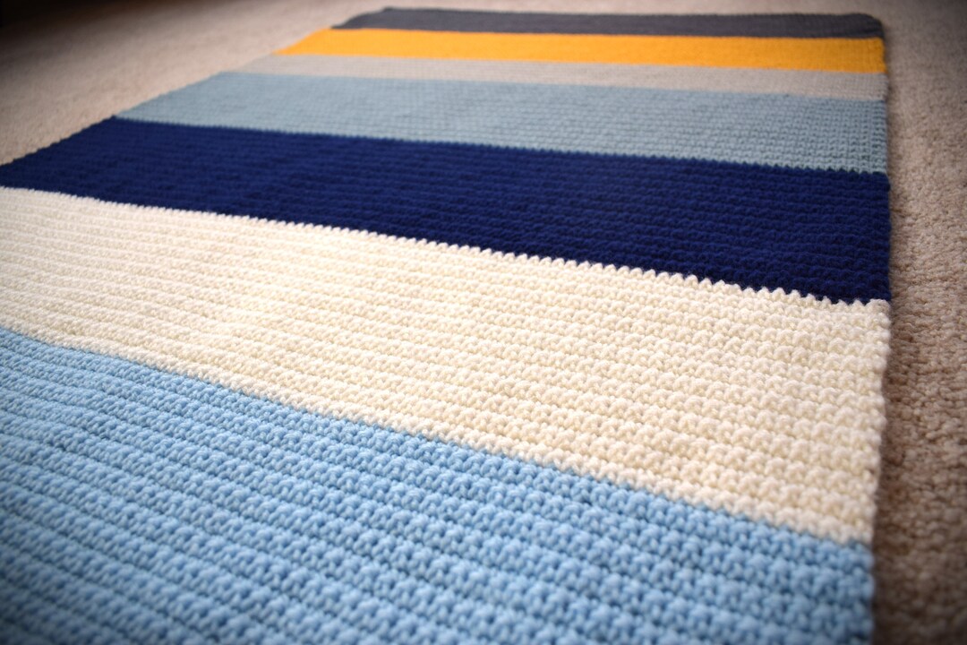 Baby Color Block Blanket (crochet Pattern PDF Only) - Etsy