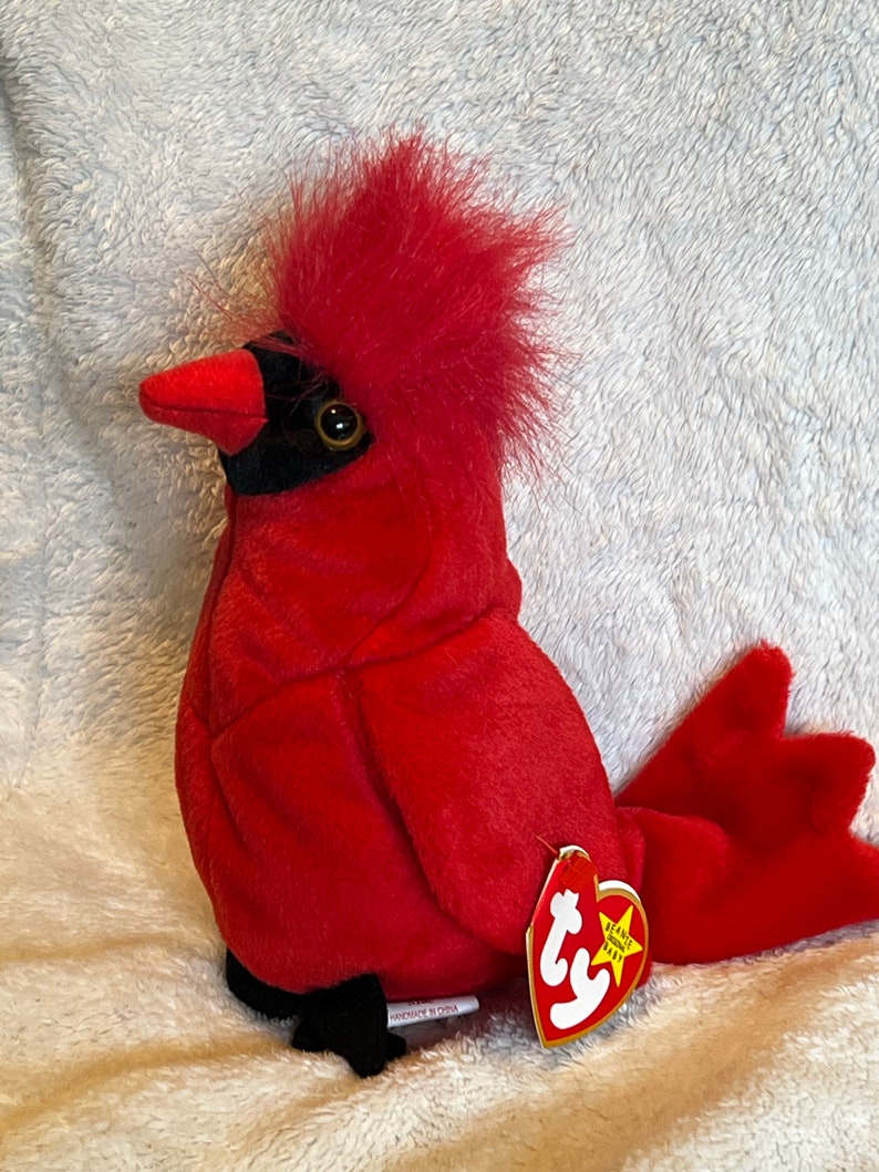 Mac the Cardinal Beanie Baby - Etsy