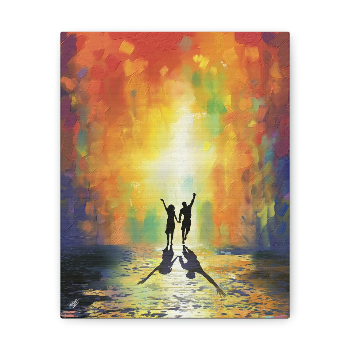 16x20 Rejoice! I Say Again, Rejoice!, Christian Abstract Art, Religious ...