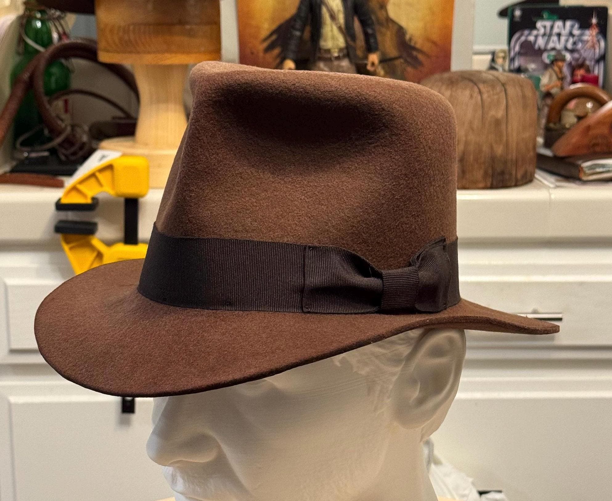 INDIANA JONES Fedora Fur Felt Intro Hat - F&G CUSTOMS Weathered or Non ...