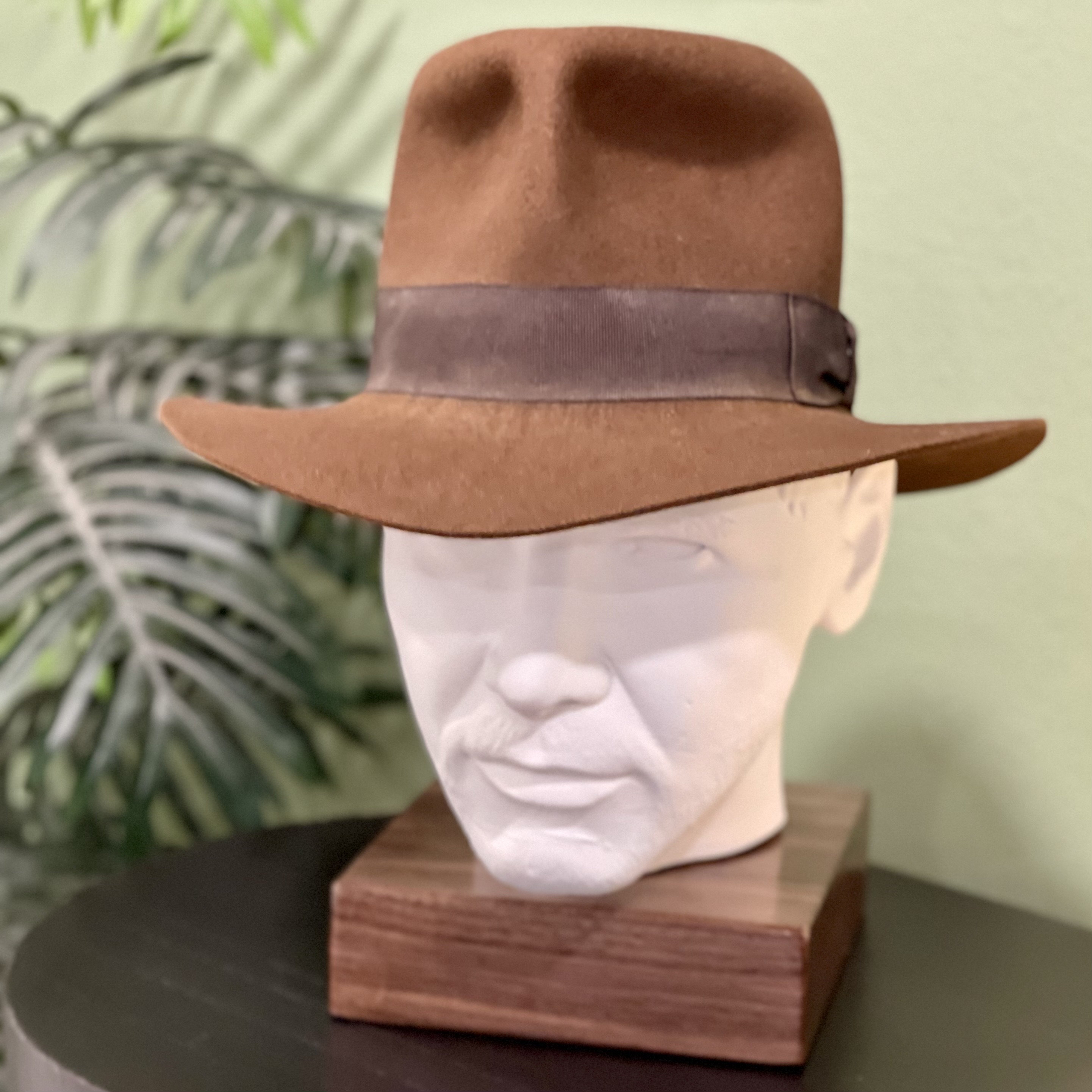 INDIANA JONES F&G CUSTOMS Fedora Bespoke Fur Felt Hat Weathered ...