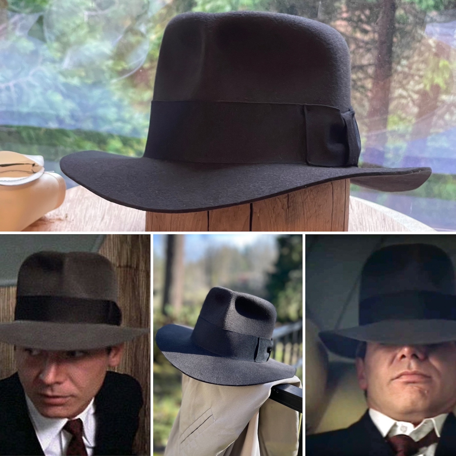 INDIANA JONES - F&G CUSTOMS Fedora Bespoke Fur Felt, Dress-weight Hat ...