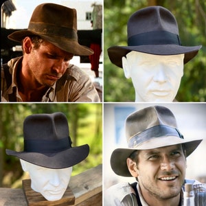 INDIANA JONES - F&G CUSTOMS Fedora Bespoke Fur Felt, Dress-weight Hat ...