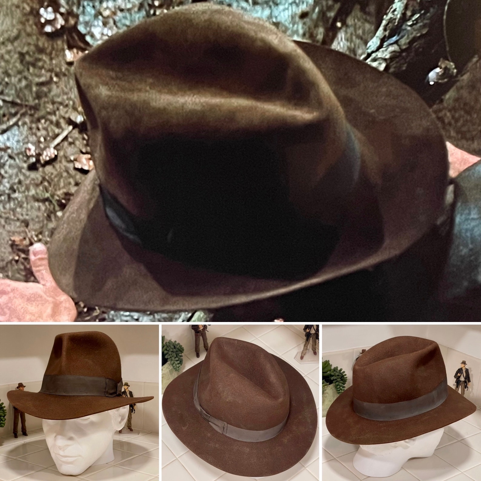 INDIANA JONES - F&G CUSTOMS Fedora Bespoke Fur Felt, Dress-weight Hat ...