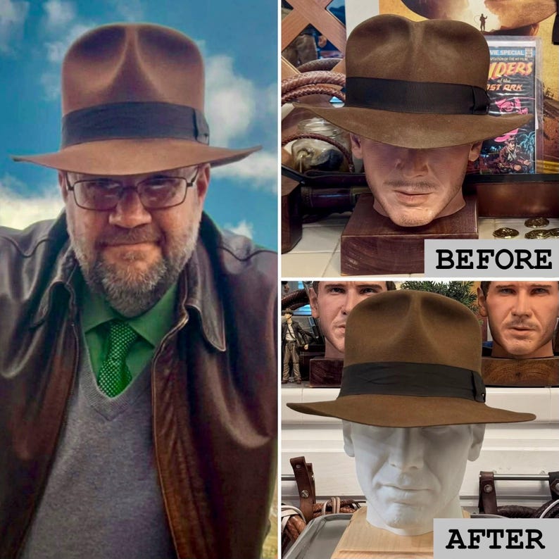 INDIANA JONES Hat Reblocking Bashing and Reshaping Service for Your ...