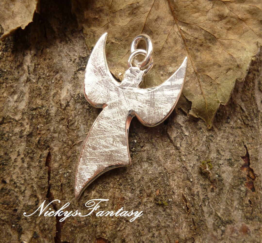Angel, Sickle Angel, Guardian Angel, 925 Sterling Silver, With Chain ...