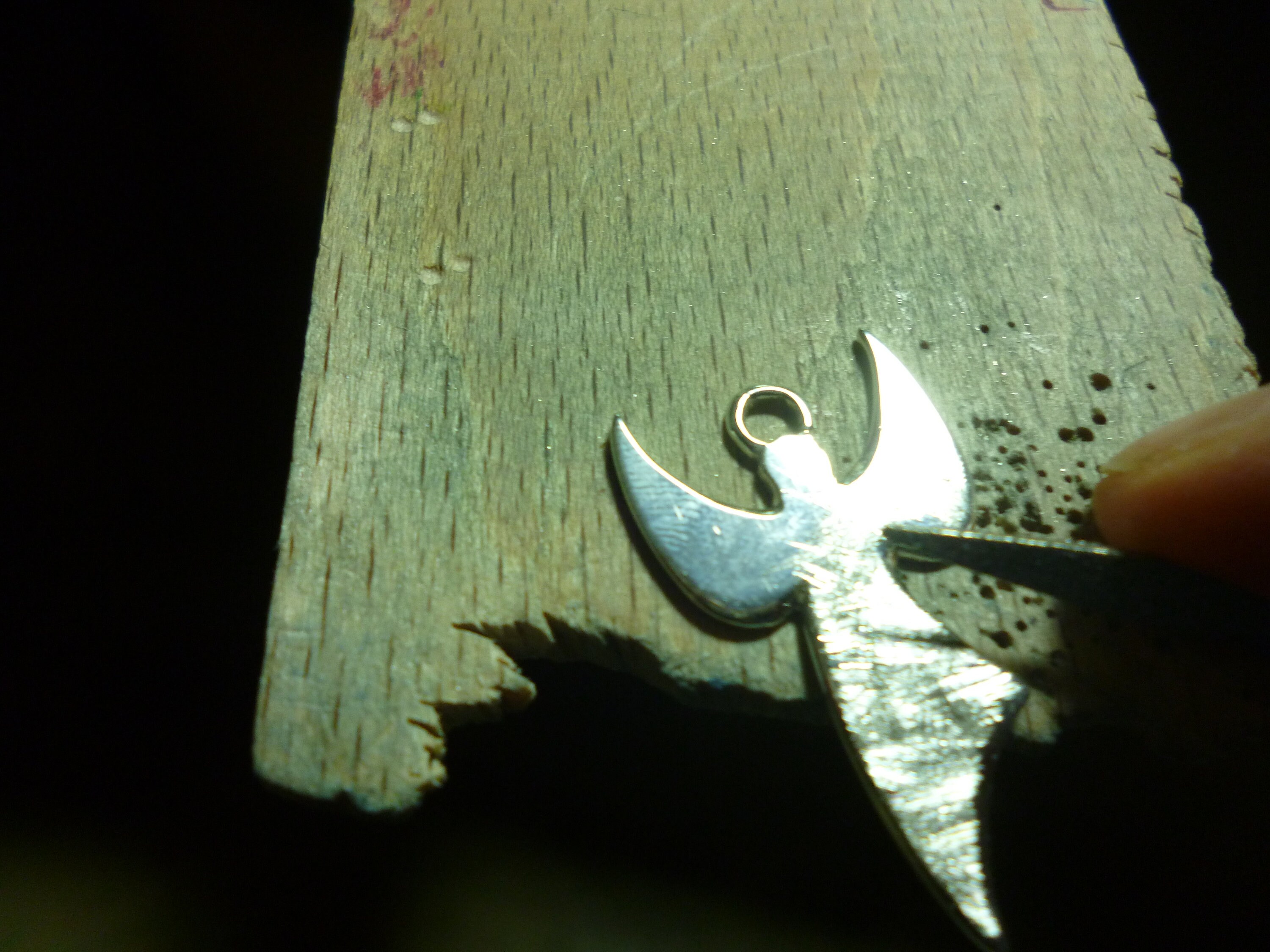 Angel Sickle Angel Guardian Angel 925 Sterling Silver With - Etsy