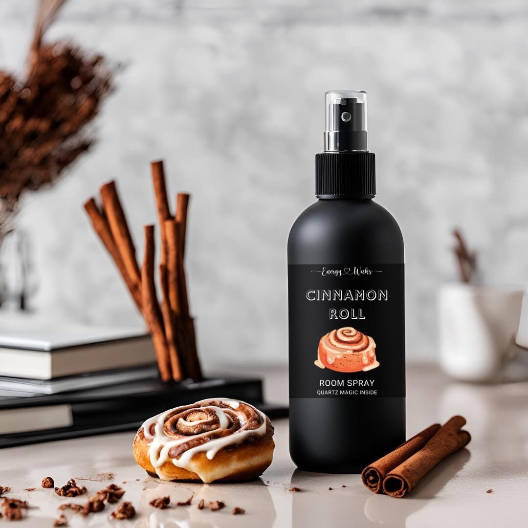 Crystal Room Spray | CINNAMON ROLL I Car Air Freshener | Linen Spray ...