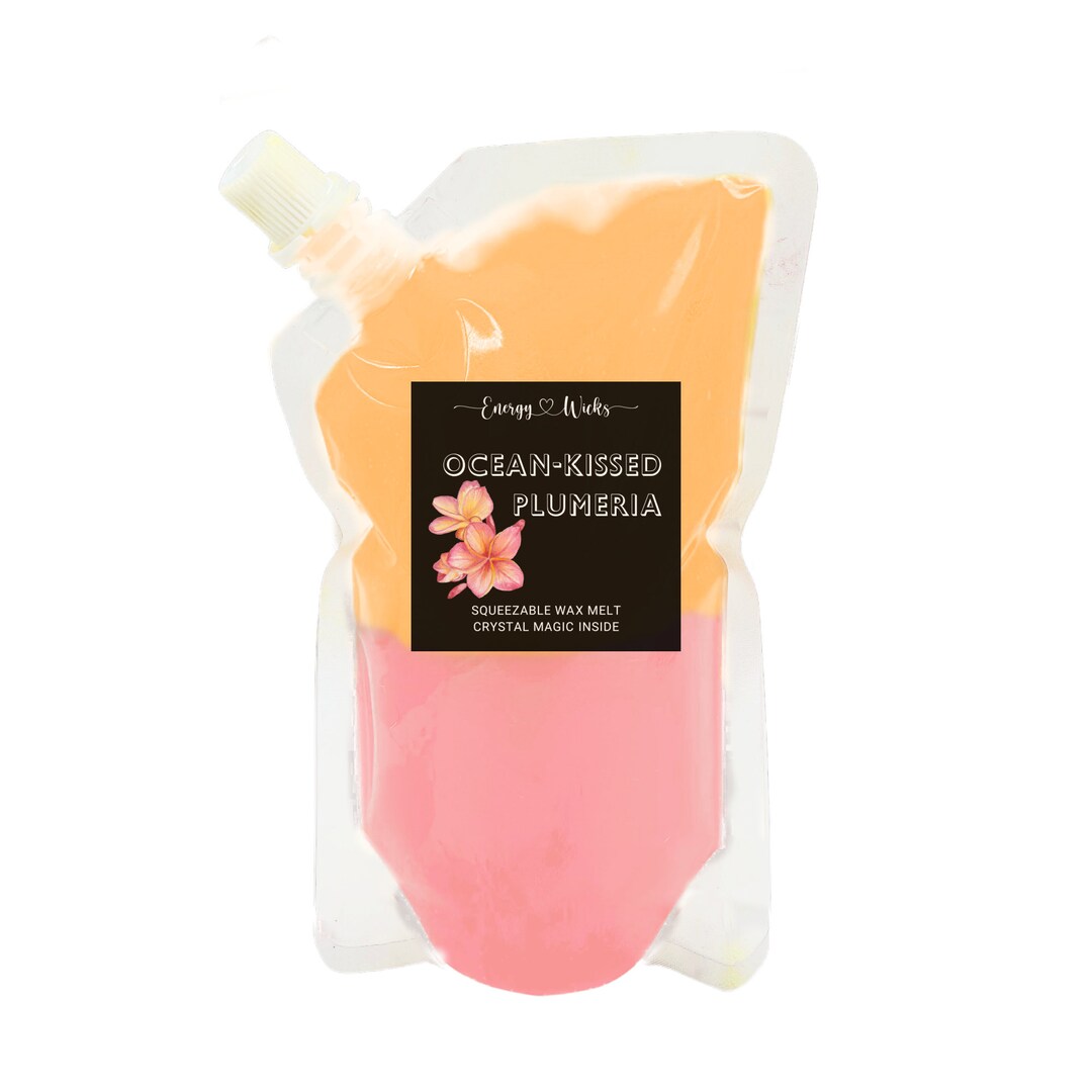 Squeezable Wax Melts | Squeezy Wax | Ocean-kissed Plumeria | Crystal ...