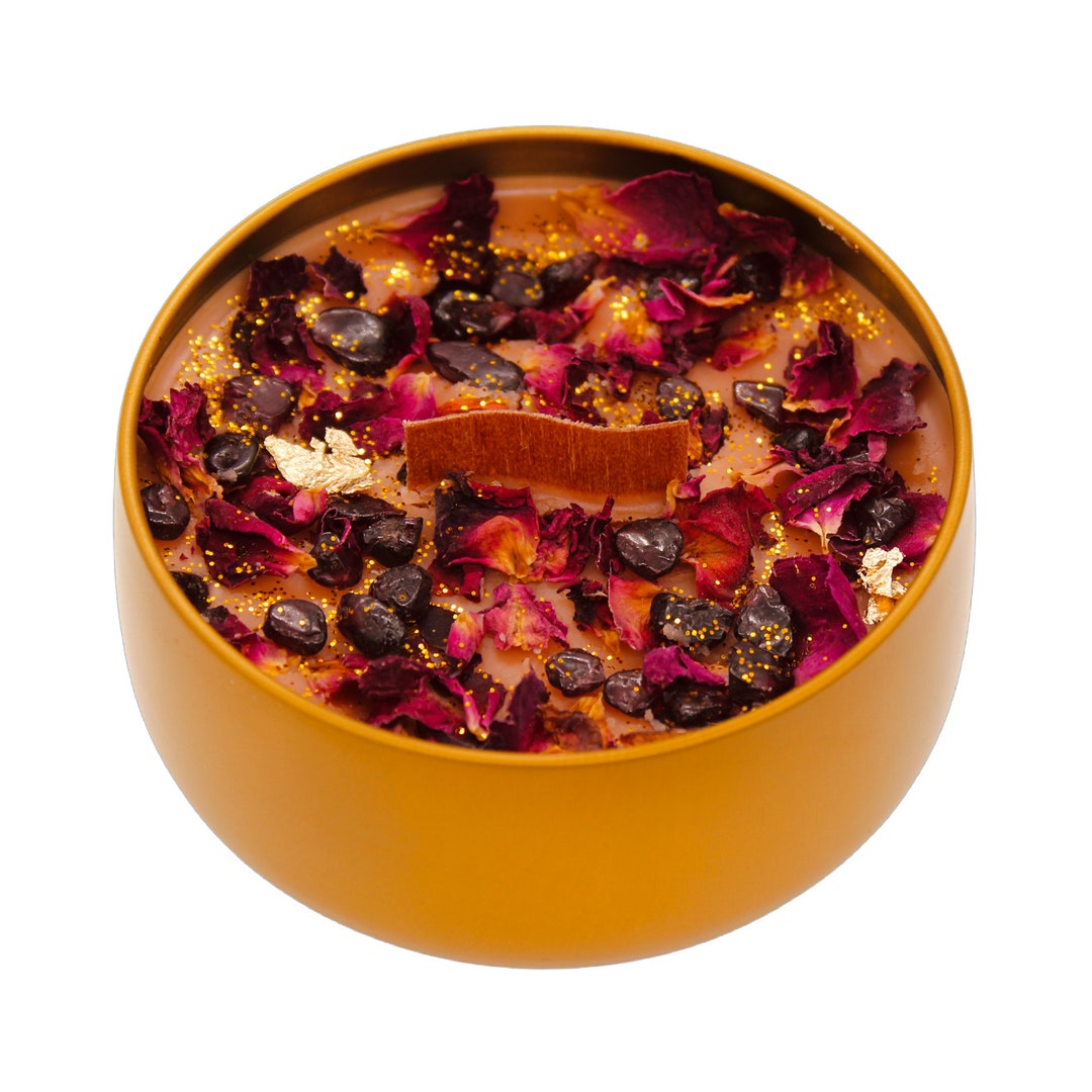 Garnet Wooden Wick Candle / Bonfire Candle / MANIFEST / Travel Tin ...