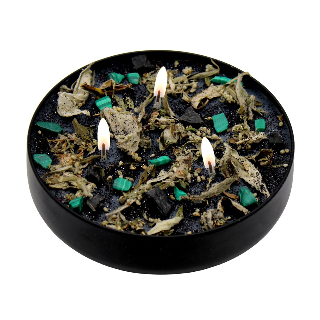 Protection Candle / EMOTIONAL REBIRTH / Black Tourmaline Candle ...