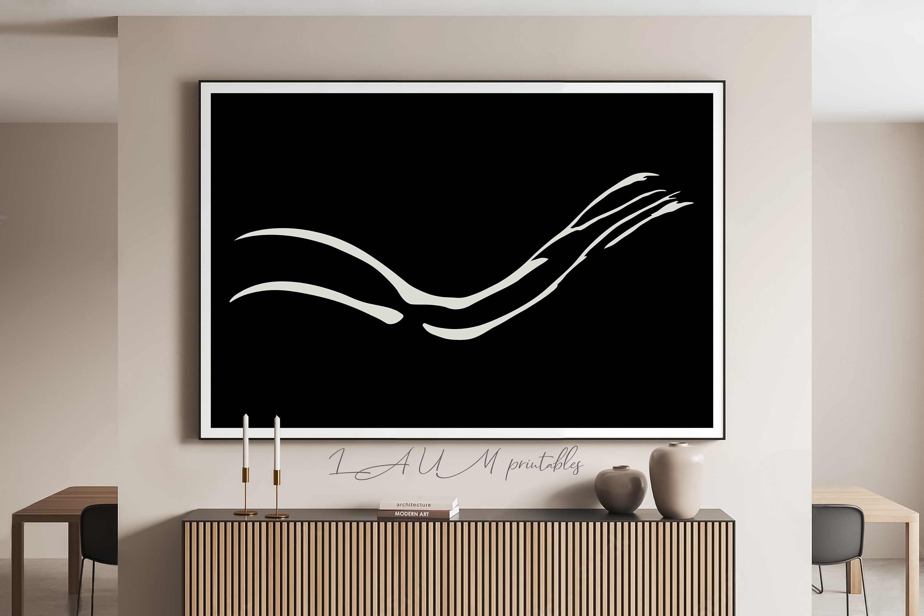 Woman's Back Silhouette, Abstract Printable Art - Etsy